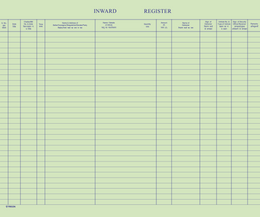Inward Register – Trison